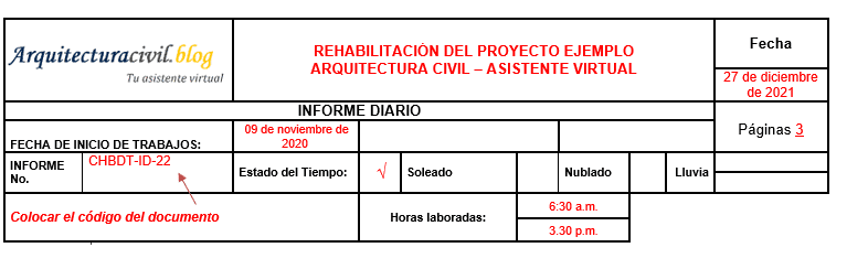 Reporte De Proyecto Plantillas Y Ejemplos Arquitectura Civil